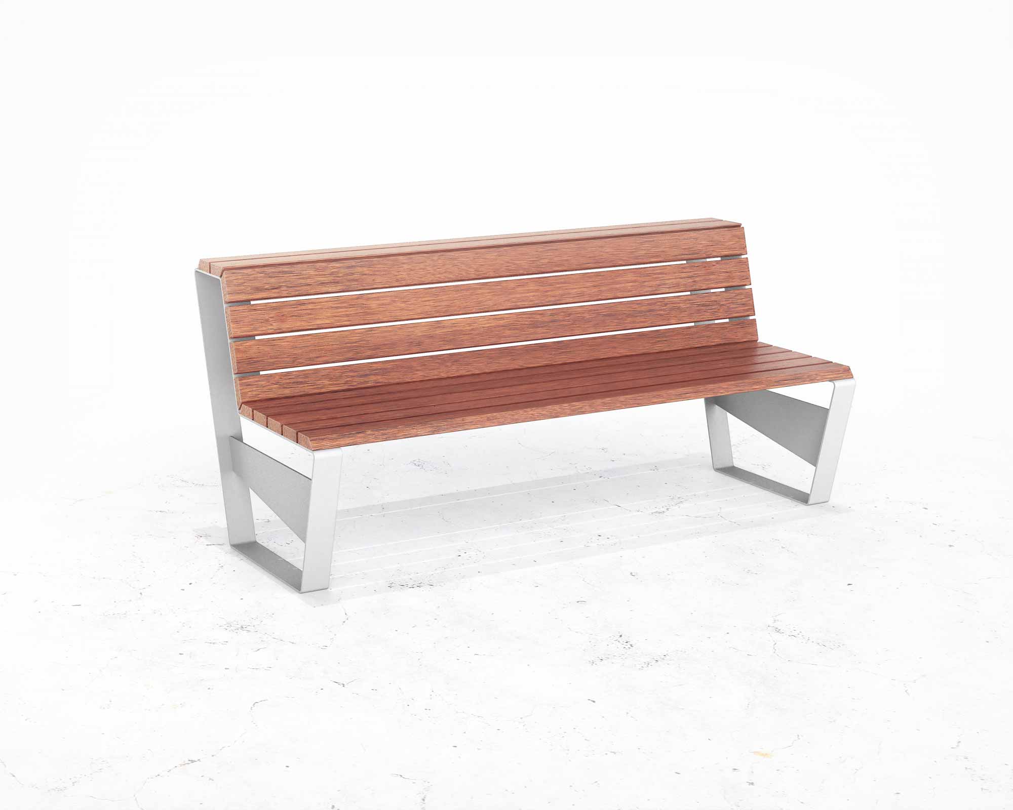 Backed Bench — Street and Garden