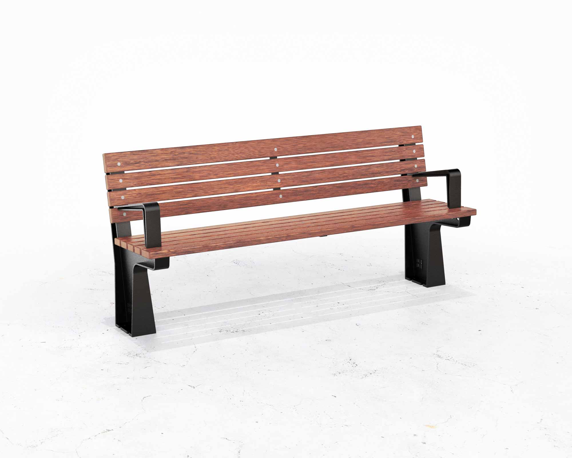 Backed Bench — Street and Garden